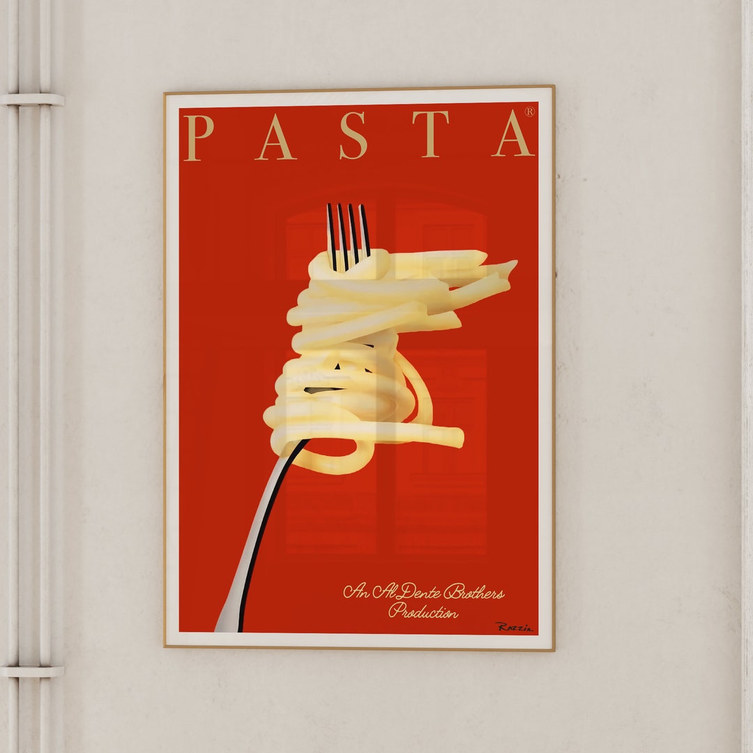Pasta Vintage Advertising Poster 1960s - Etsy