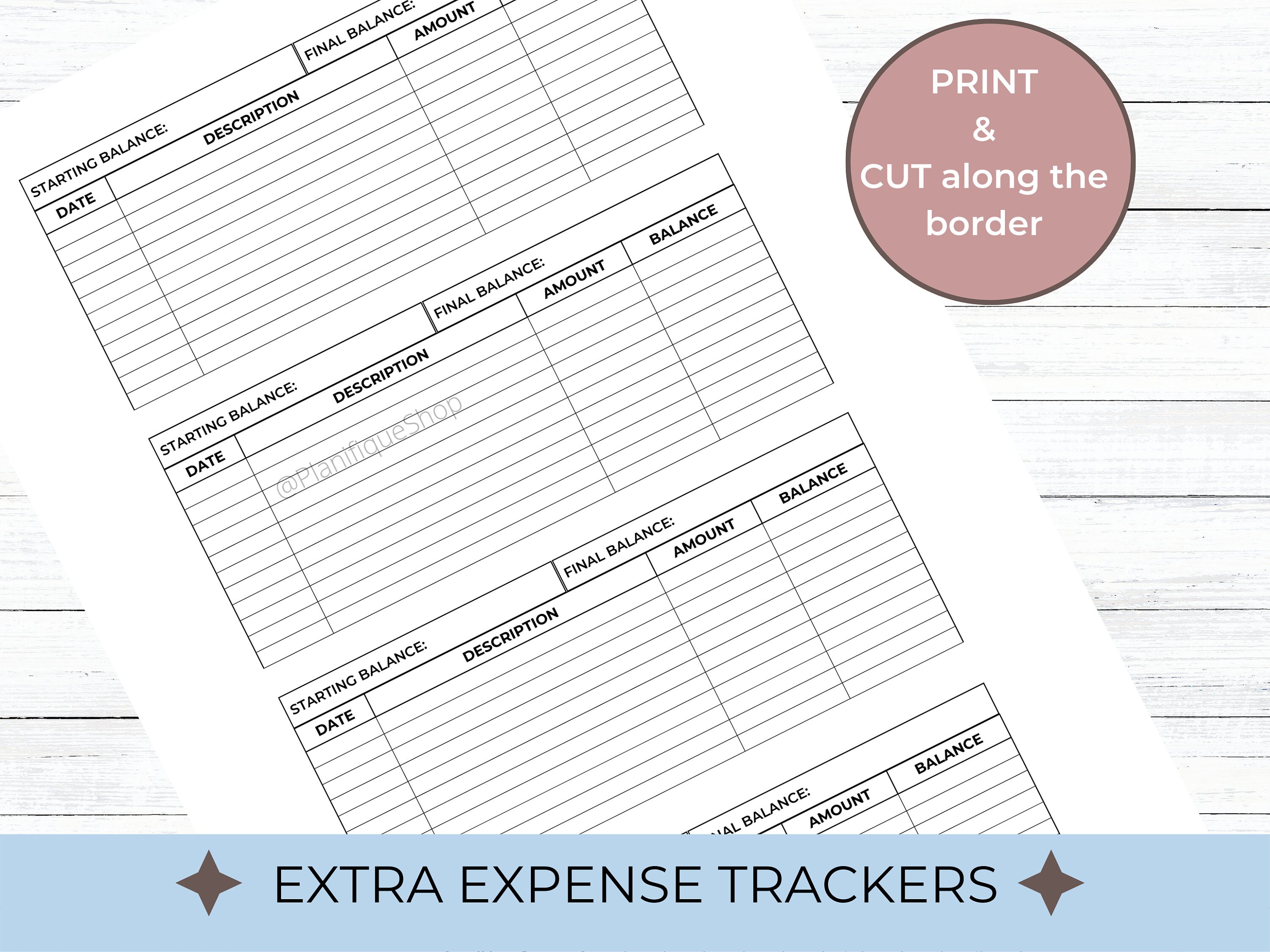 Printable Cash Envelopes With Expense Tracker Cash Envelope - Etsy