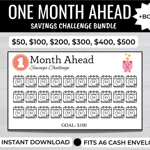 One Month Ahead Tracker - Etsy