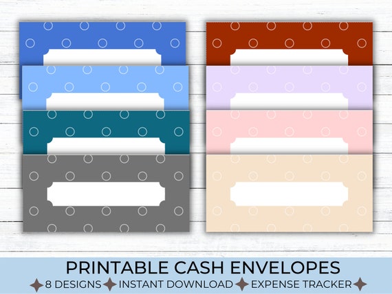 Printable Cash Envelopes Expense Tracker Cash Envelope - Etsy