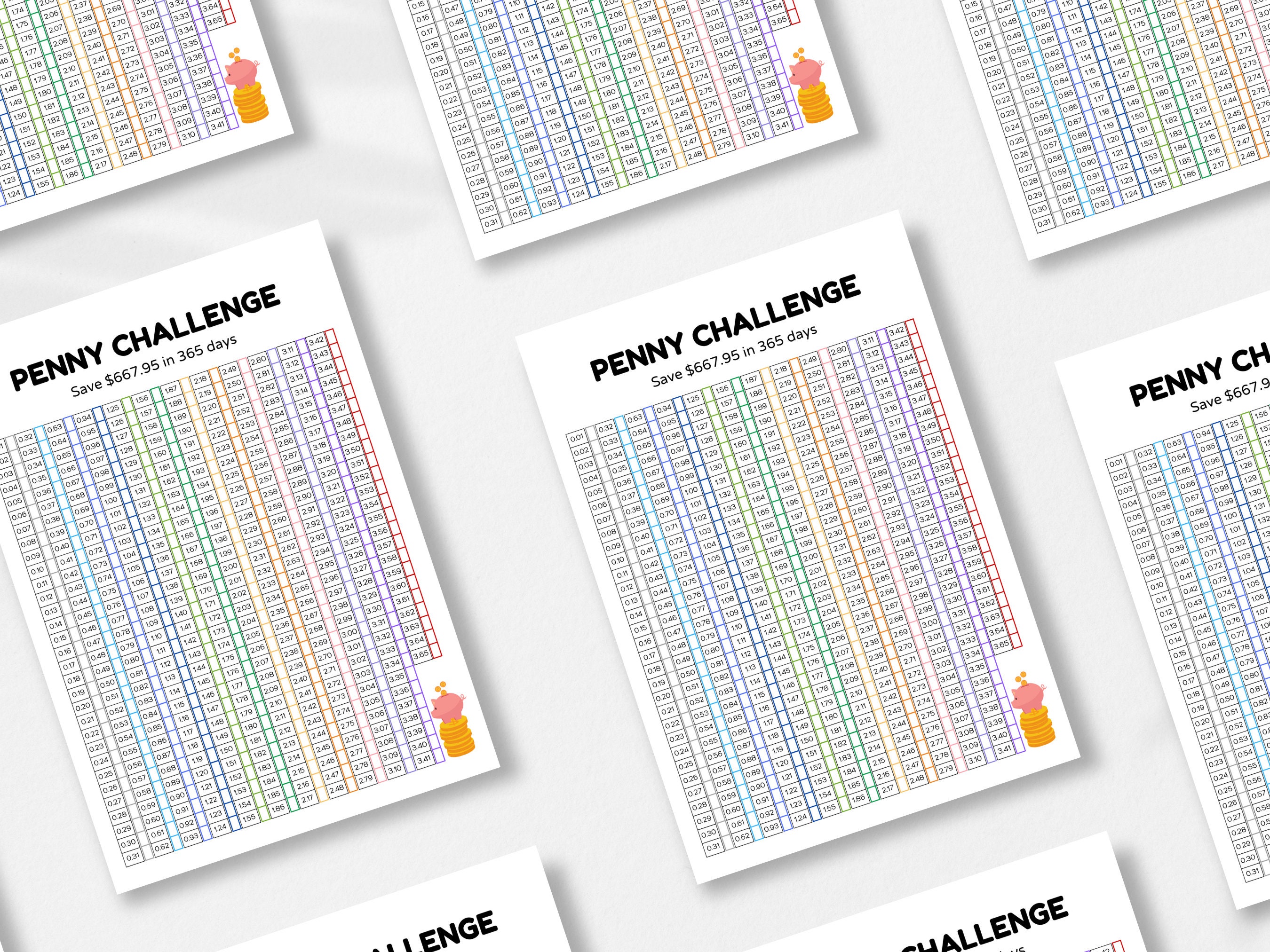 Penny Challenge, 365 Penny Savings Challenge, 1p Challenge, Low Income ...