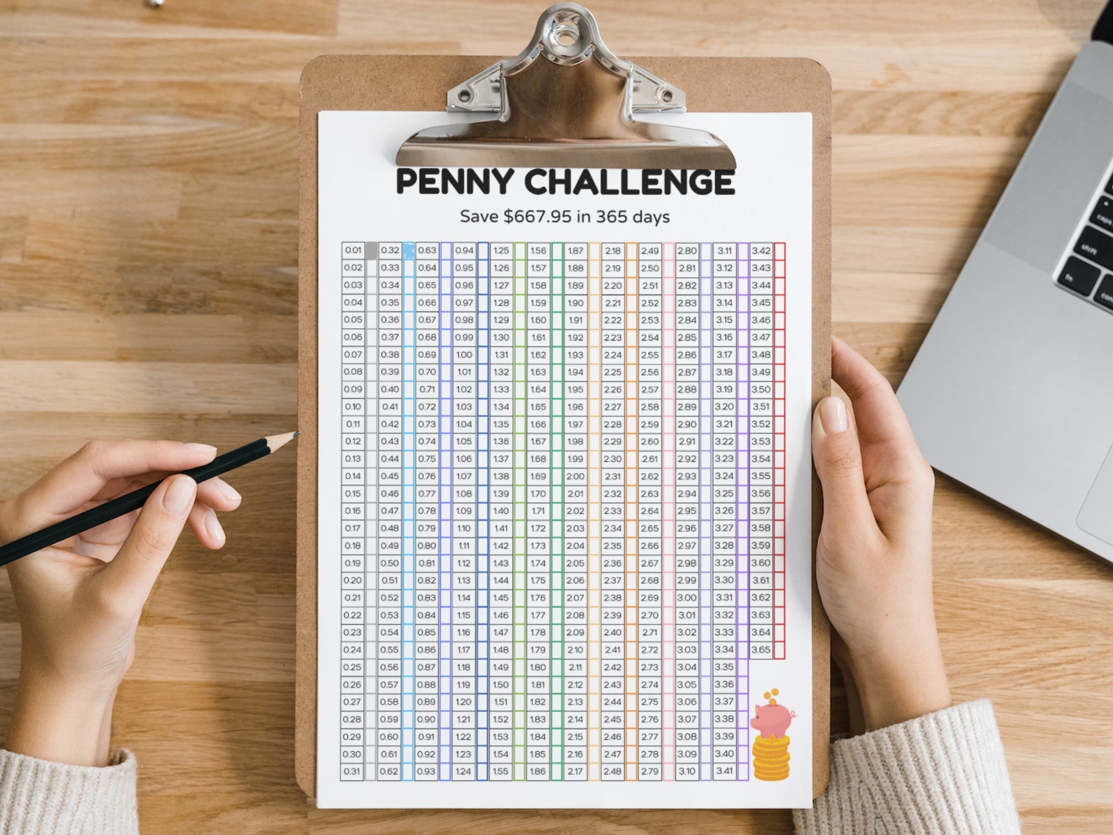 Penny Challenge, 365 Penny Savings Challenge, 1p Challenge, Low Income ...