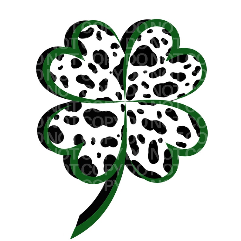 Cow Print Shamrock Bundle: St. Patrick's Day PNG (digital Download) - Etsy