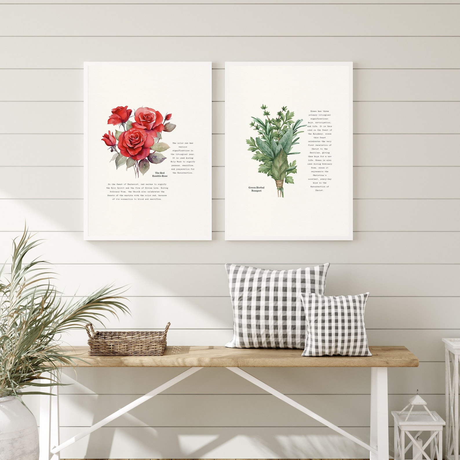 Catholic Wall Art Catholic Gifts Liturgical Year Floral Garden Art ...