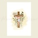 Jesus Christ Watercolor Crucifix Catholic Wall Art & Gifts Jesus ...