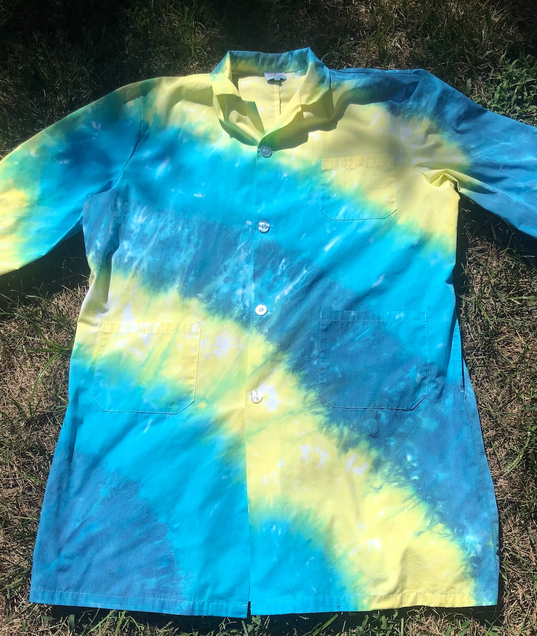 Tie Dye Lab Coat - Etsy