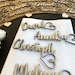 Place Cards for the Glass, Name Cards, Wooden Lettering, Table ...