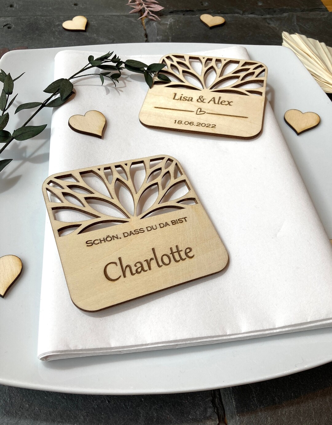 Coasters, Place Cards, Table Cards, Personalizable, Name Tags, Wedding ...