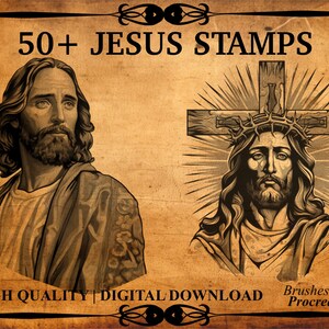 50+ Jesus Christ Procreate Brush Stamps - Etsy