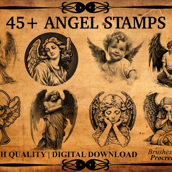 Angel Stamps - Etsy