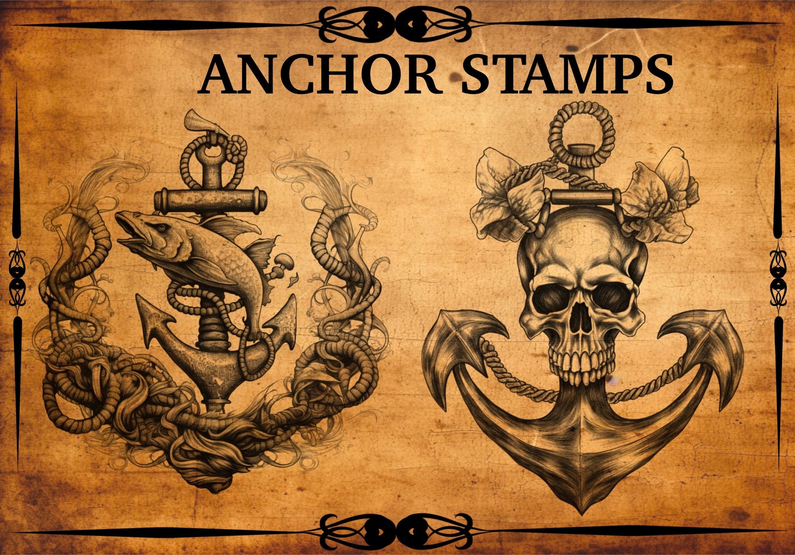 60+ Anchor Procreate Stamp Set - Etsy