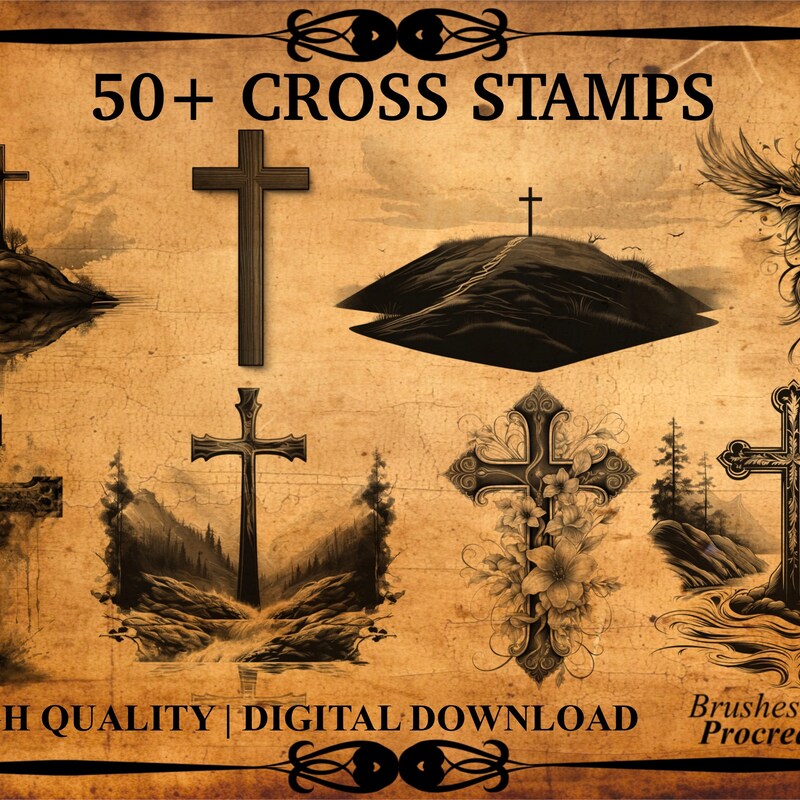 Cross Stamp - Etsy