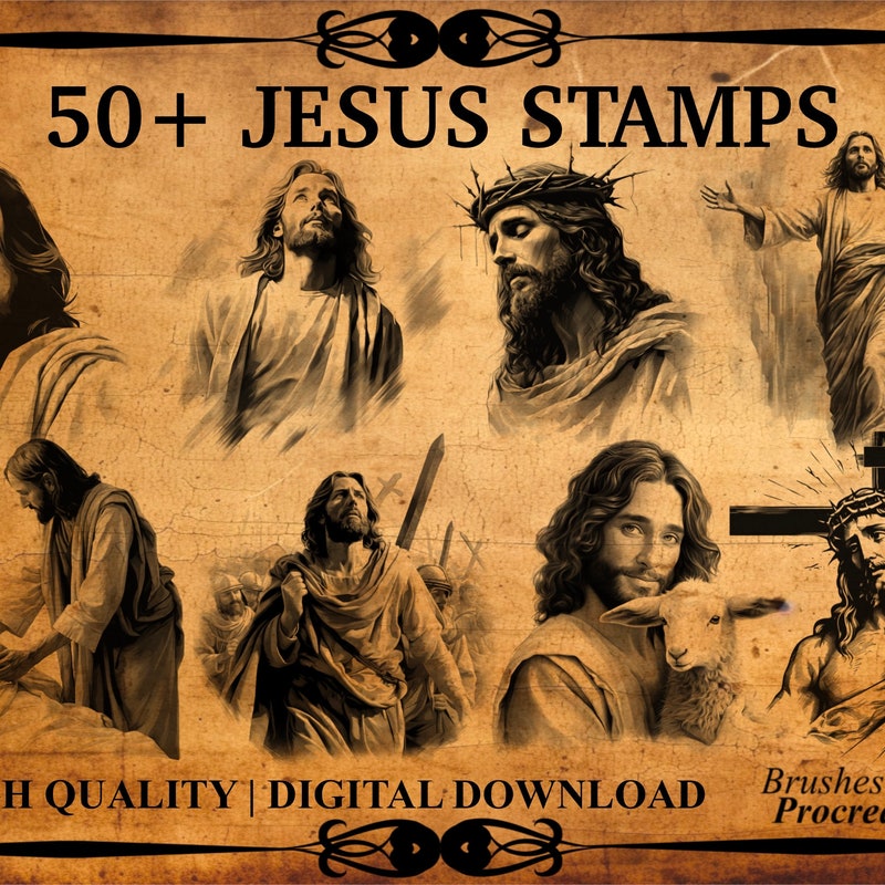 Jesus Stamp - Etsy