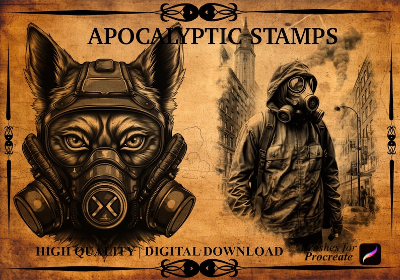 70+ Apocalyptic Procreate Stamps - Etsy