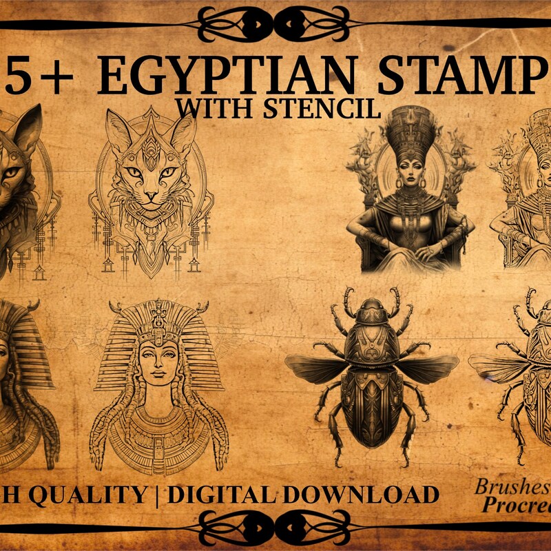 Egyptian Tattoo - Etsy