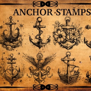60+ Anchor Procreate Stamp Set - Etsy