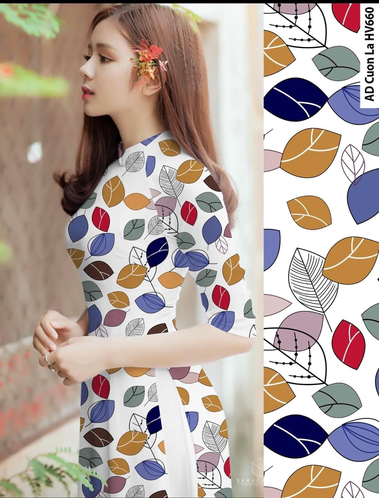 Full Color Vietnamese Ao Dai,Áo Dài 3D Hoa Tiet Dep , Ao Dai for Women ...