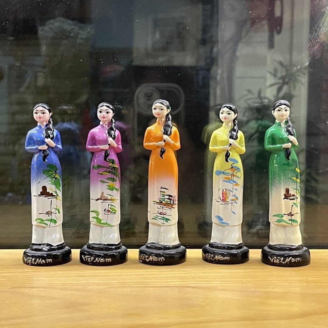 Statue Handmade ,ao Dai Vietnamese ,decor Home ,living Room Decoration ...