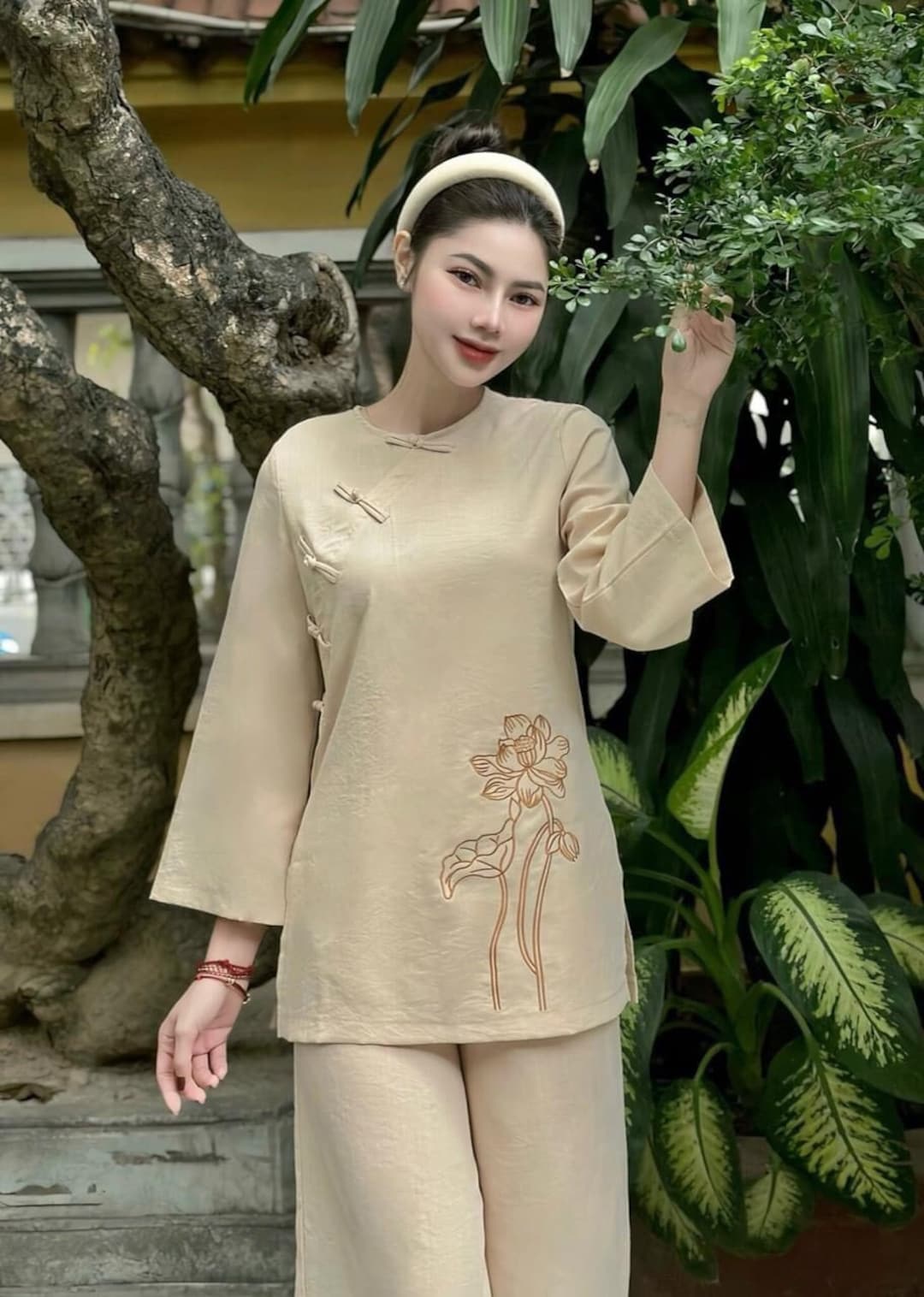 Handmade Silk Áo Dài Bà Ba Set: Vietnamese Traditional Dress - Etsy