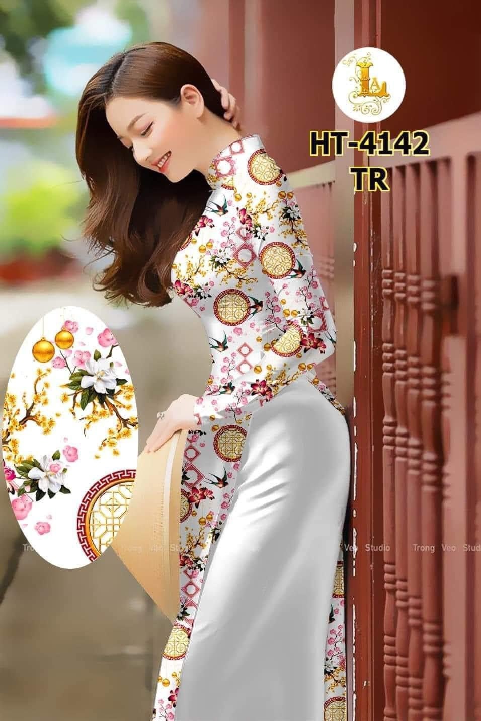 Pre-make Vietnamese Traditional Ao Dai 3D Hoa Truyen Thong, Vietnamese Ao Dai for Women, Ao Dai ...