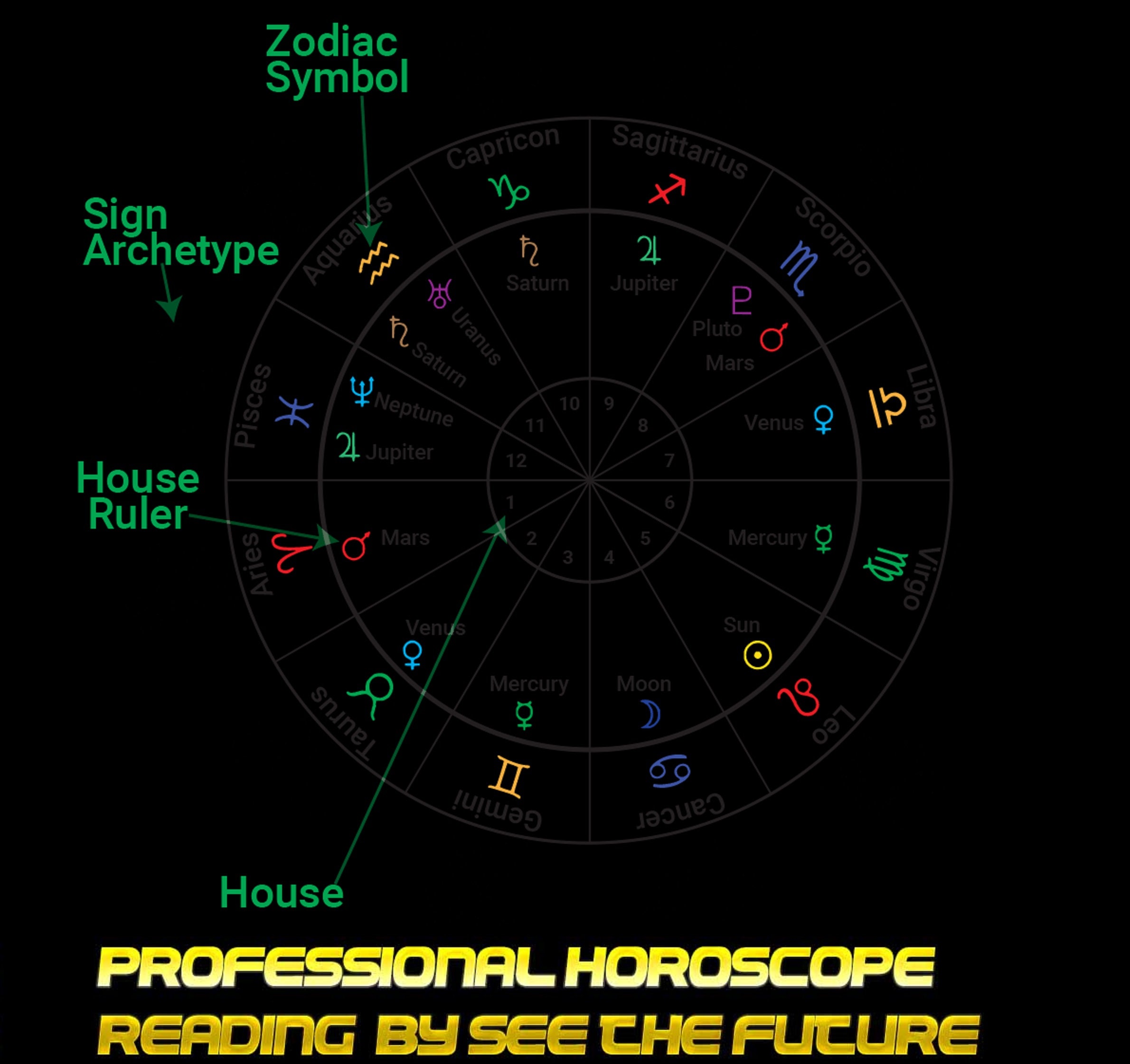 Yearly Professional Astrological Reading, Zodiac Horoscope Reading,star ...