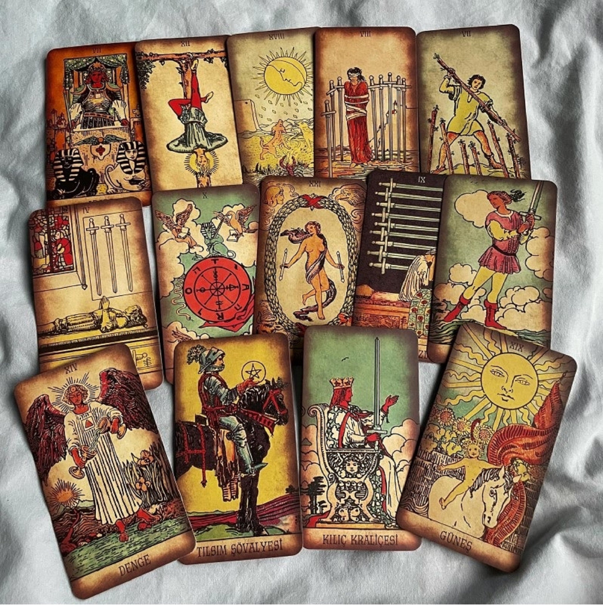 Famous Marseille Tarot, Renaissance Tarot, Latin Tarot Reading - Etsy