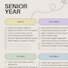 SENIOR YEAR Timeline and Checklist Worksheet - Etsy