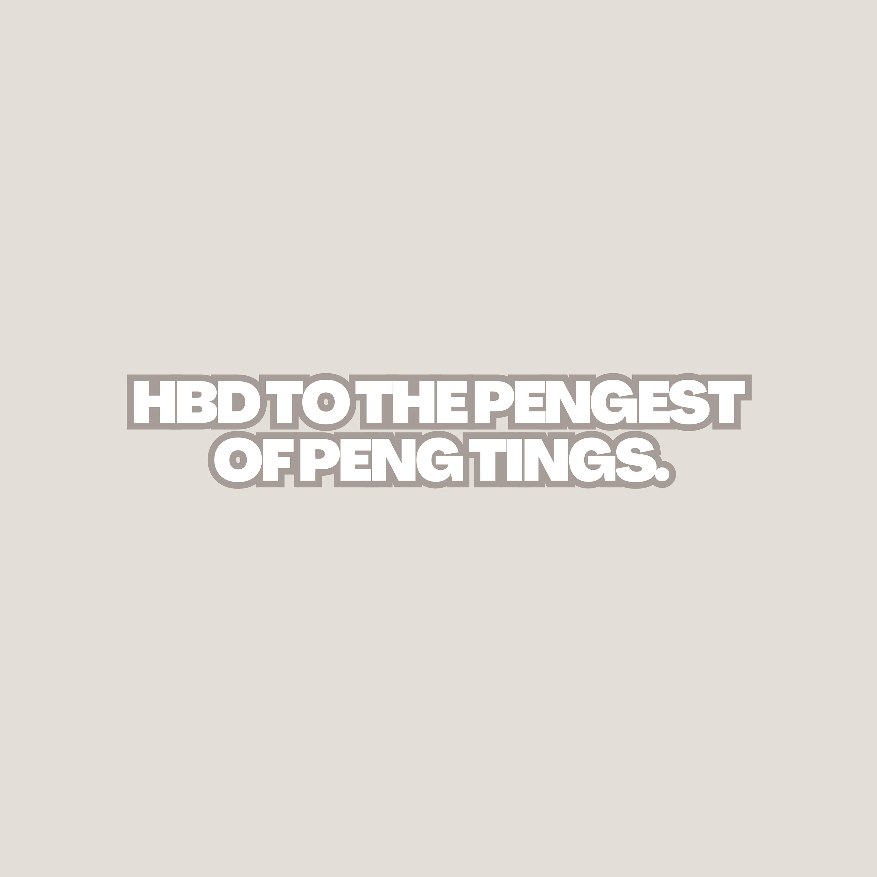 Happy Birthday Peng Ting Card for Her Bestie Friend Sis - Etsy