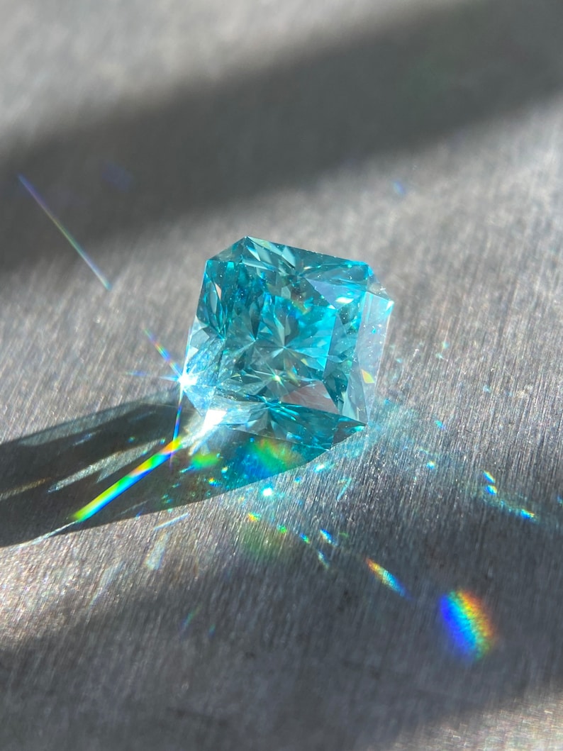 4-5 Carat, 7-8mm Paraiba Yb : YAG. Custom Cut, Made to Order. Synthetic ...