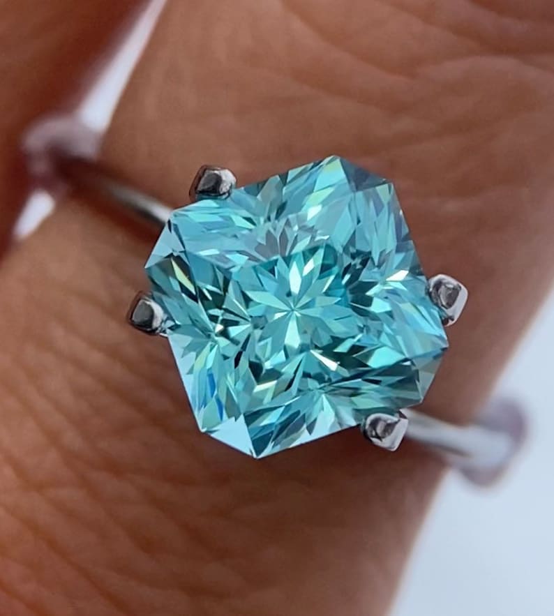 4-5 Carat, 7-8mm Paraiba Yb : YAG. Custom Cut, Made to Order. Synthetic ...
