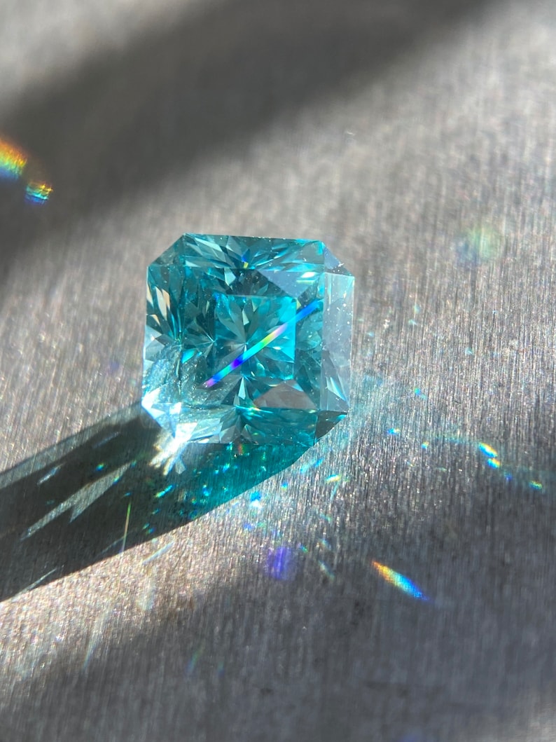 4-5 Carat, 7-8mm Paraiba Yb : YAG. Custom Cut, Made to Order. Synthetic ...