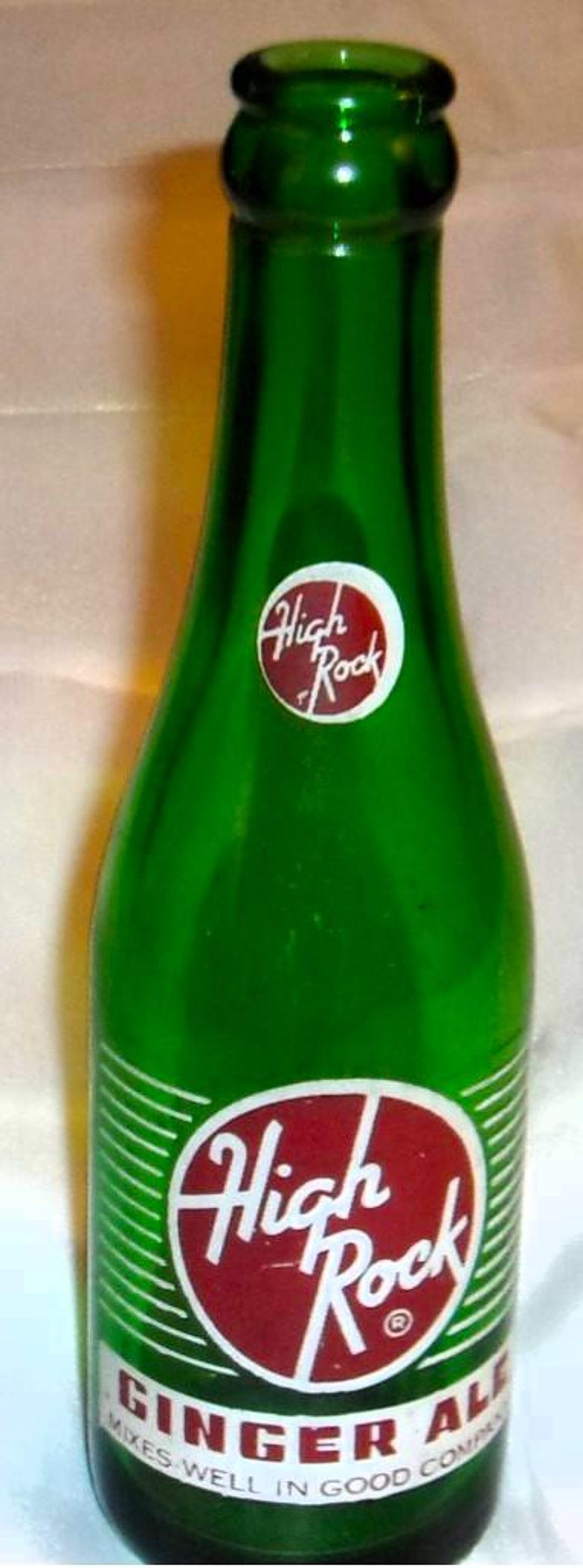 Rare 1940s High Rock Ginger Ale 7-oz Green Soda Bottle - Etsy