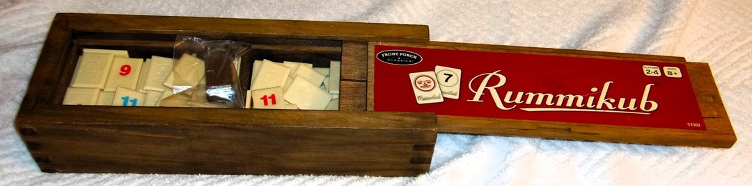 Vintage Complete Rummikub Rummy Game W/ Dovetailed Wood Box - Etsy