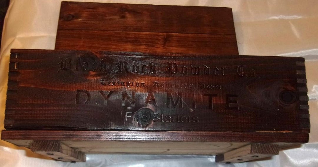 Antique Wooden Dovetailed Dynamite Storage Box - Etsy
