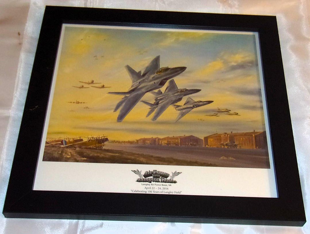 Langley Air Force Base Air Power Vintage 100th Anniversary Poster - Etsy