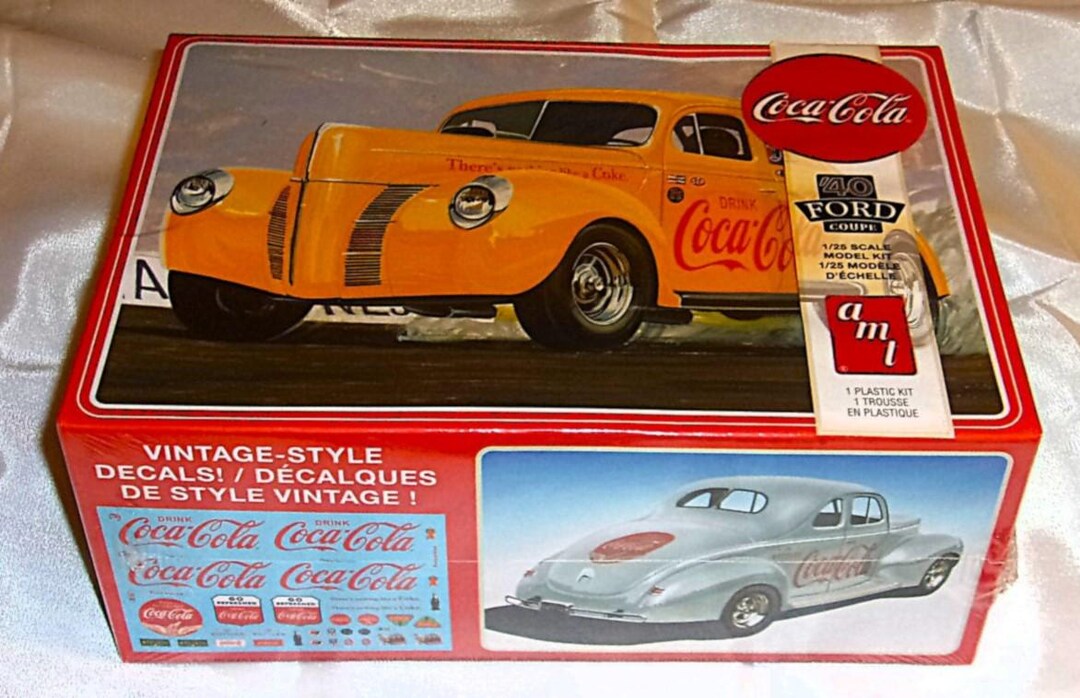 Vintage AMT Coca-cola '40 Ford Coupe Model Kit - SEALED in Shrink!! - Etsy