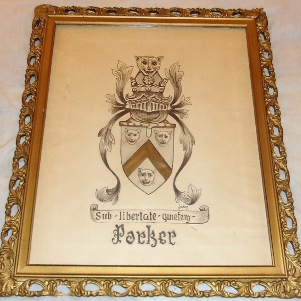 Antique Family Crest - Etsy