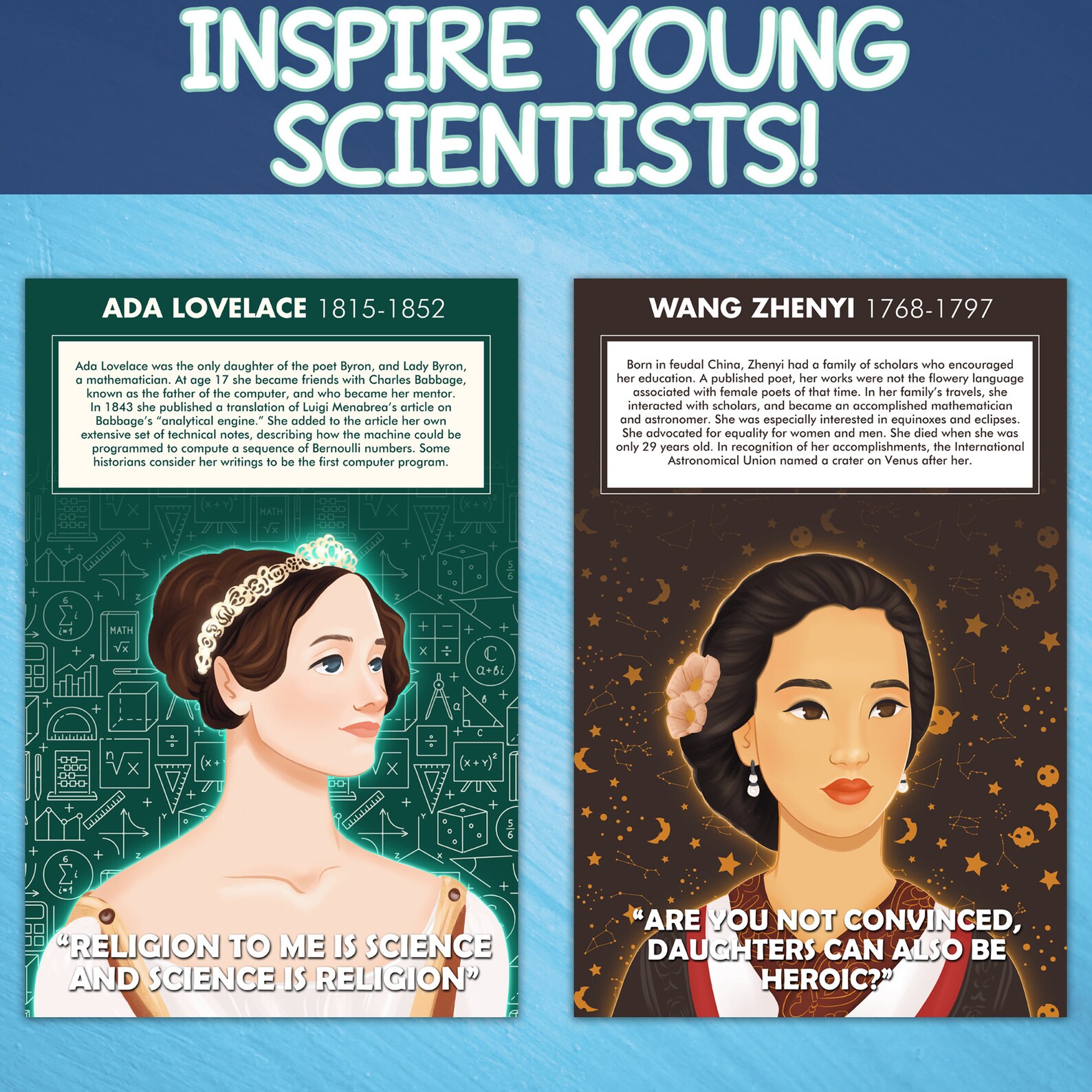 Women in Science Posters 8-pack 12 X 18 High - Etsy