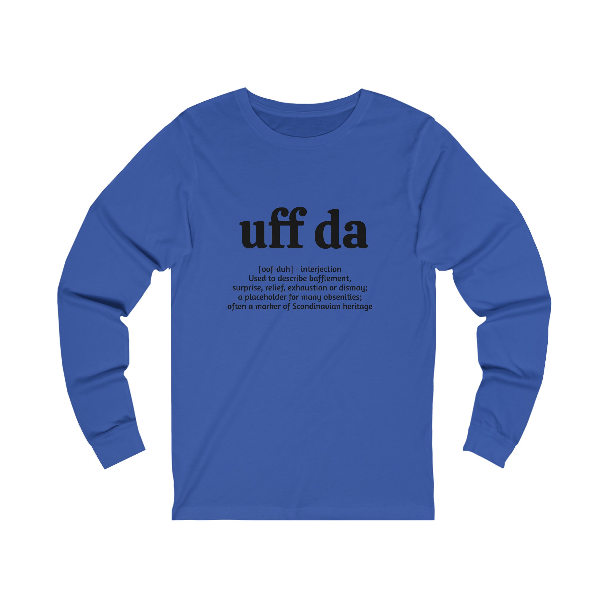 Uff Da Definition Long Sleeve Shirt - Light Weight - Etsy