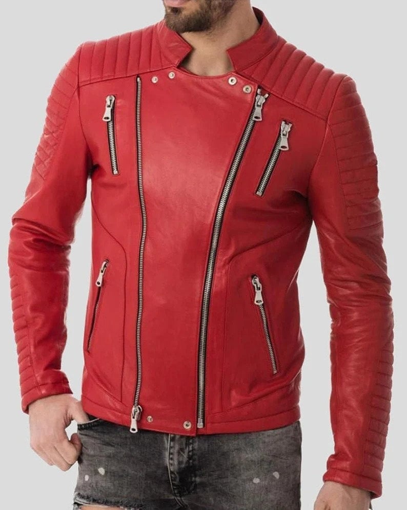 Trimbark Men Leather Jacket Genuine Lambskin Stylish - Etsy