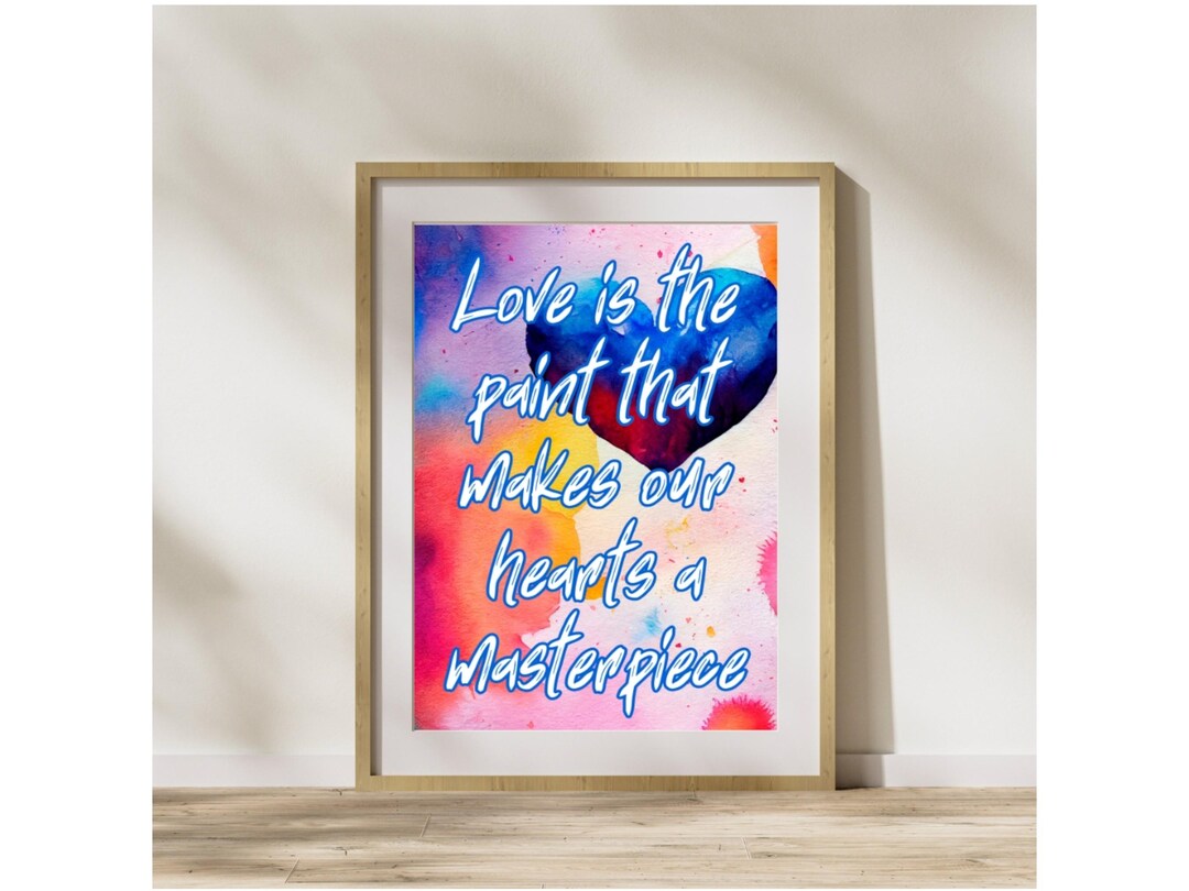 Heartfelt Inspirational Quote Art for Home Wall Decor Gift - Etsy