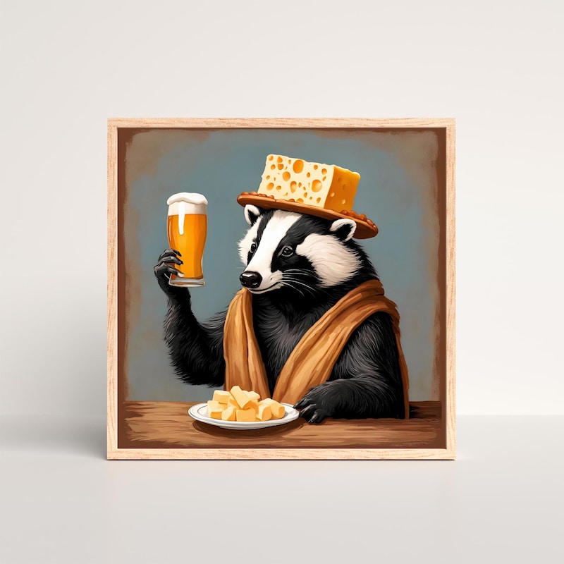 Framed Badger Pictures - Etsy