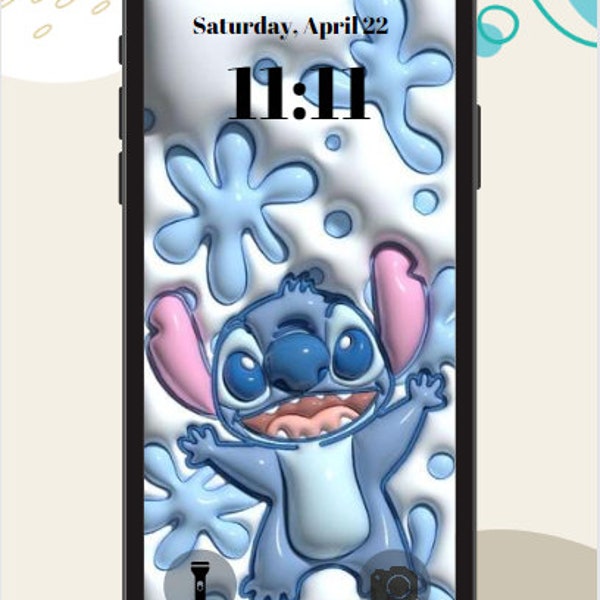 Stitch Wallpaper - Etsy