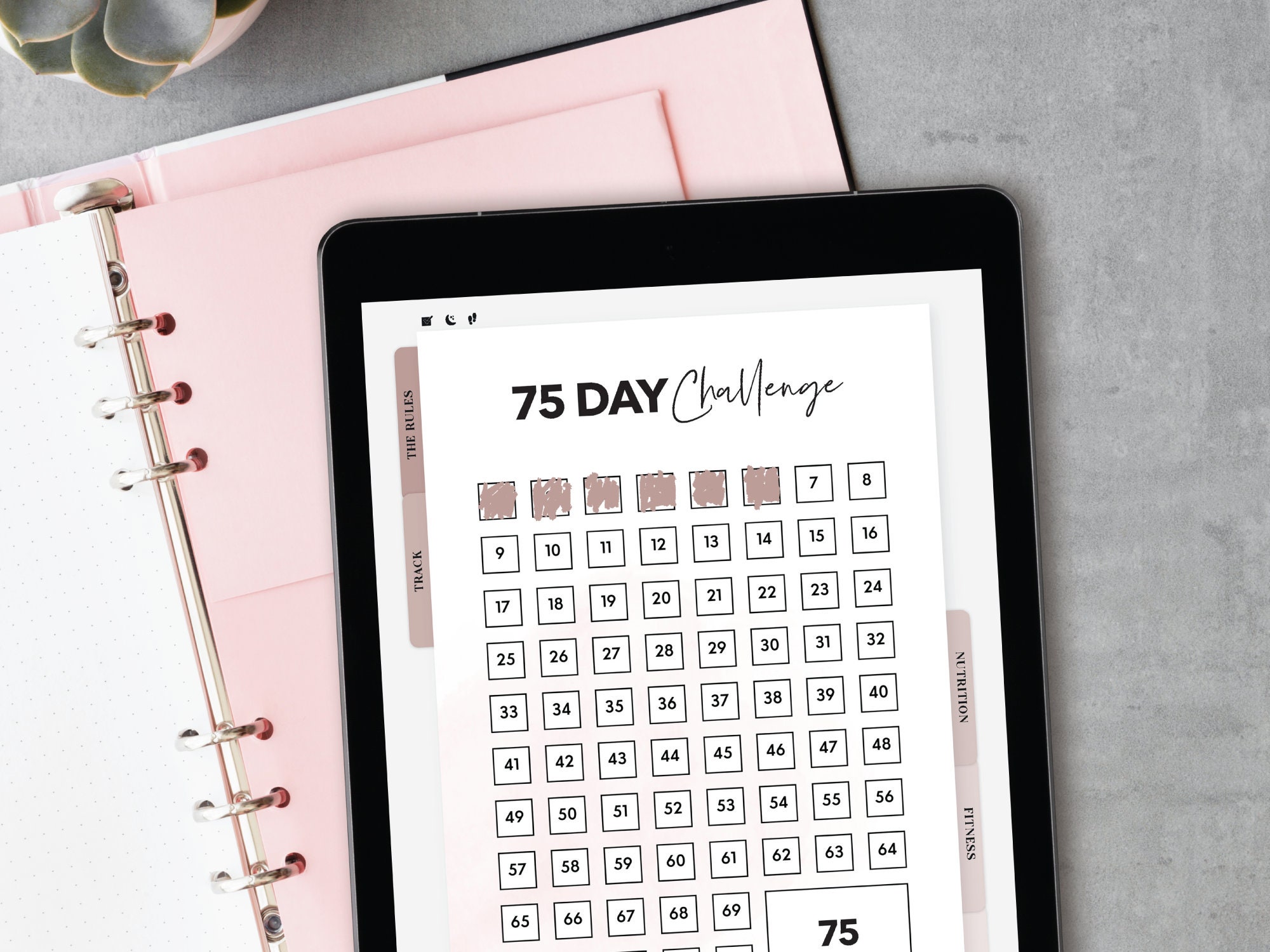 75 Day Health & Wellness Challenge | Digital Journal Goodnotes ...