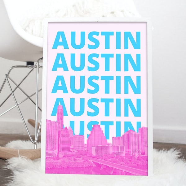 Austin Texas Print - Etsy