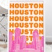 Houston Texas Poster / Sam Houston Statue / Vintage City Poster / Retro ...