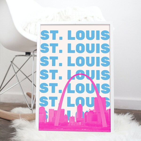 St Louis Poster - Etsy