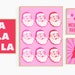 Pink Christmas Wall Art Retro Christmas Prints Pink Christmas Prints ...