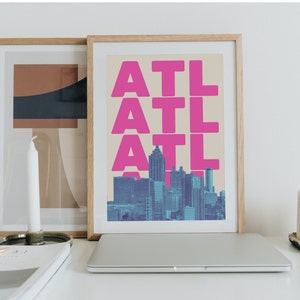 Atlanta Wall Art Atlanta Print Atlanta GA Atlanta Wall Decor ATL Poster ...