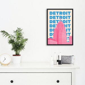 Detroit Print Detroit Wall Art Detroit Art Print Detroit Sign Detroit ...